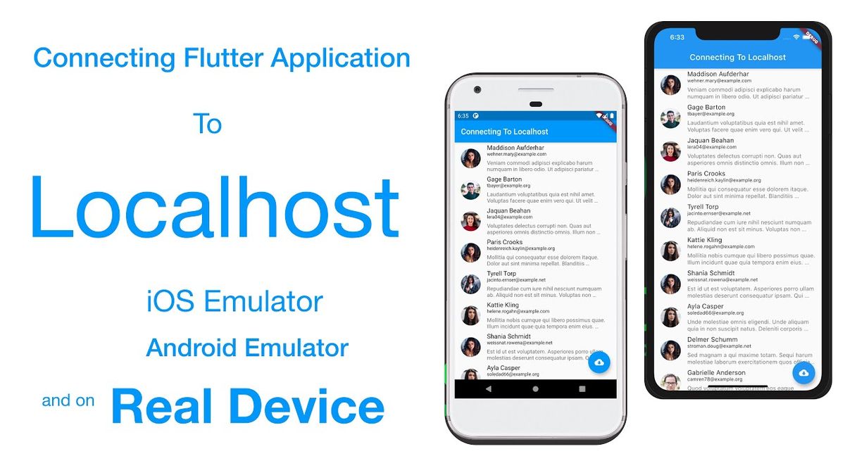Connecting Flutter application to Localhost — Seddiq Sorush